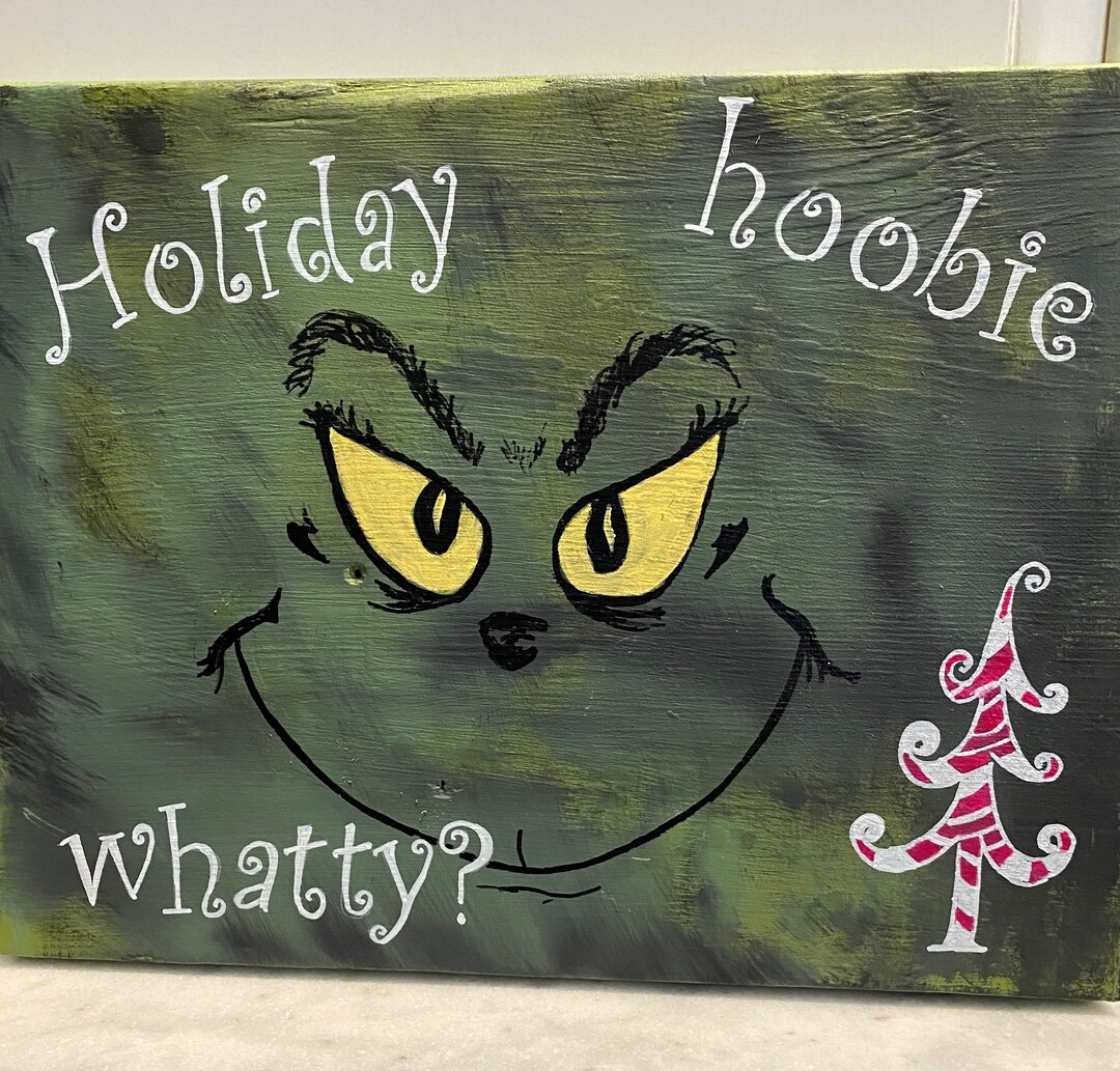 Grinch Wood Sign and Shutters - Etsy