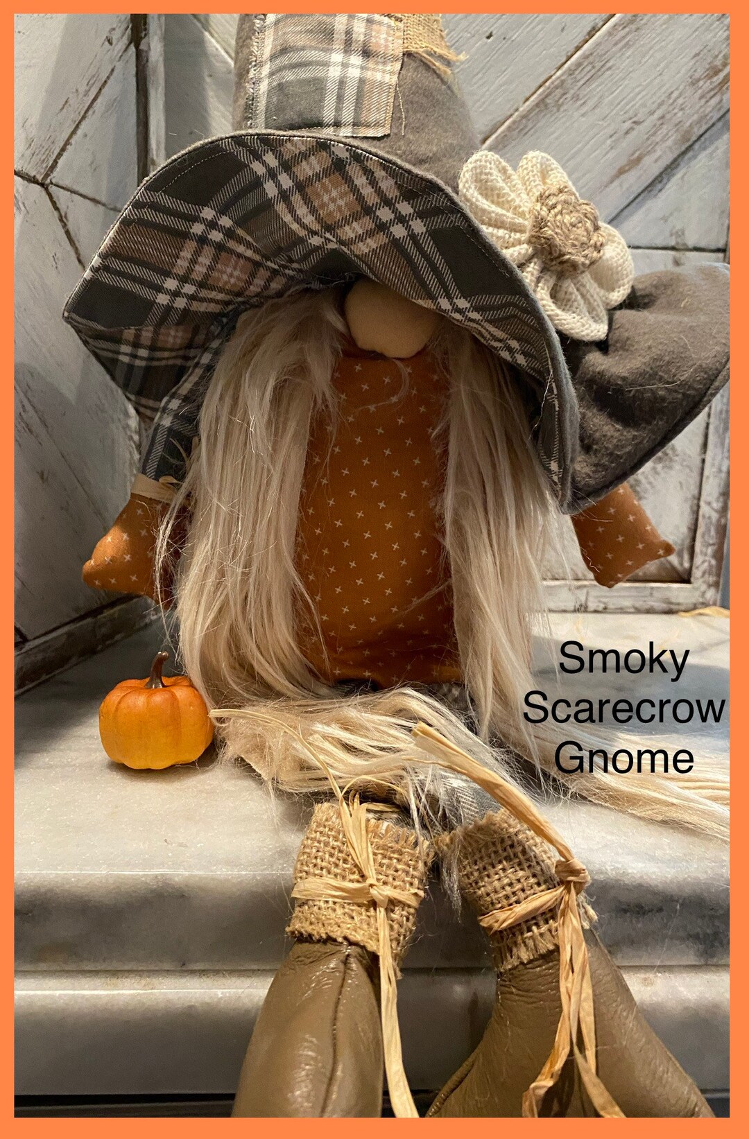 Scarecrow Fall Gnomes Smoky and Jericho - Etsy