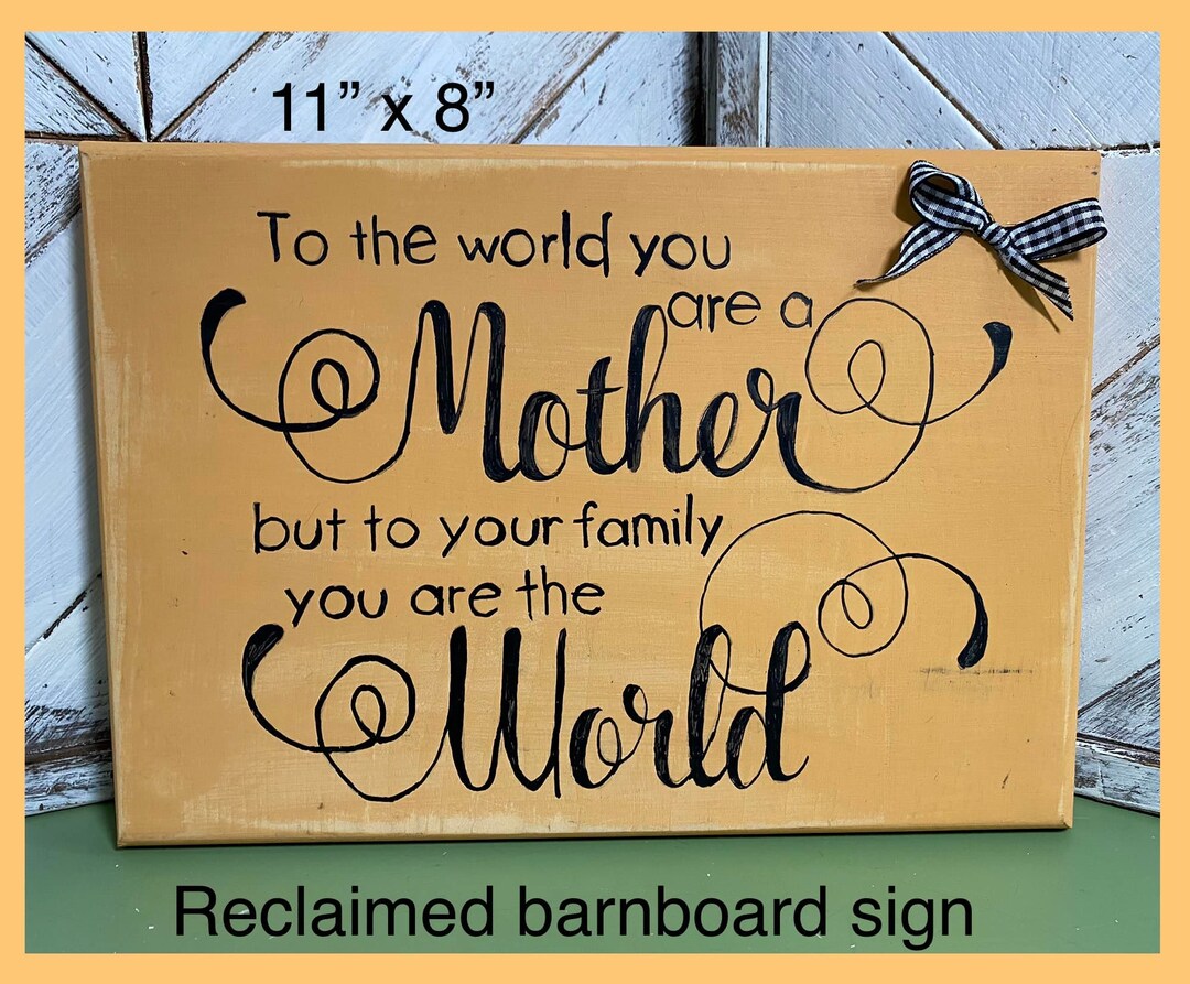 Handcrafted Mother Signs for Bday or Holiday or Anytime!!handpainted ...