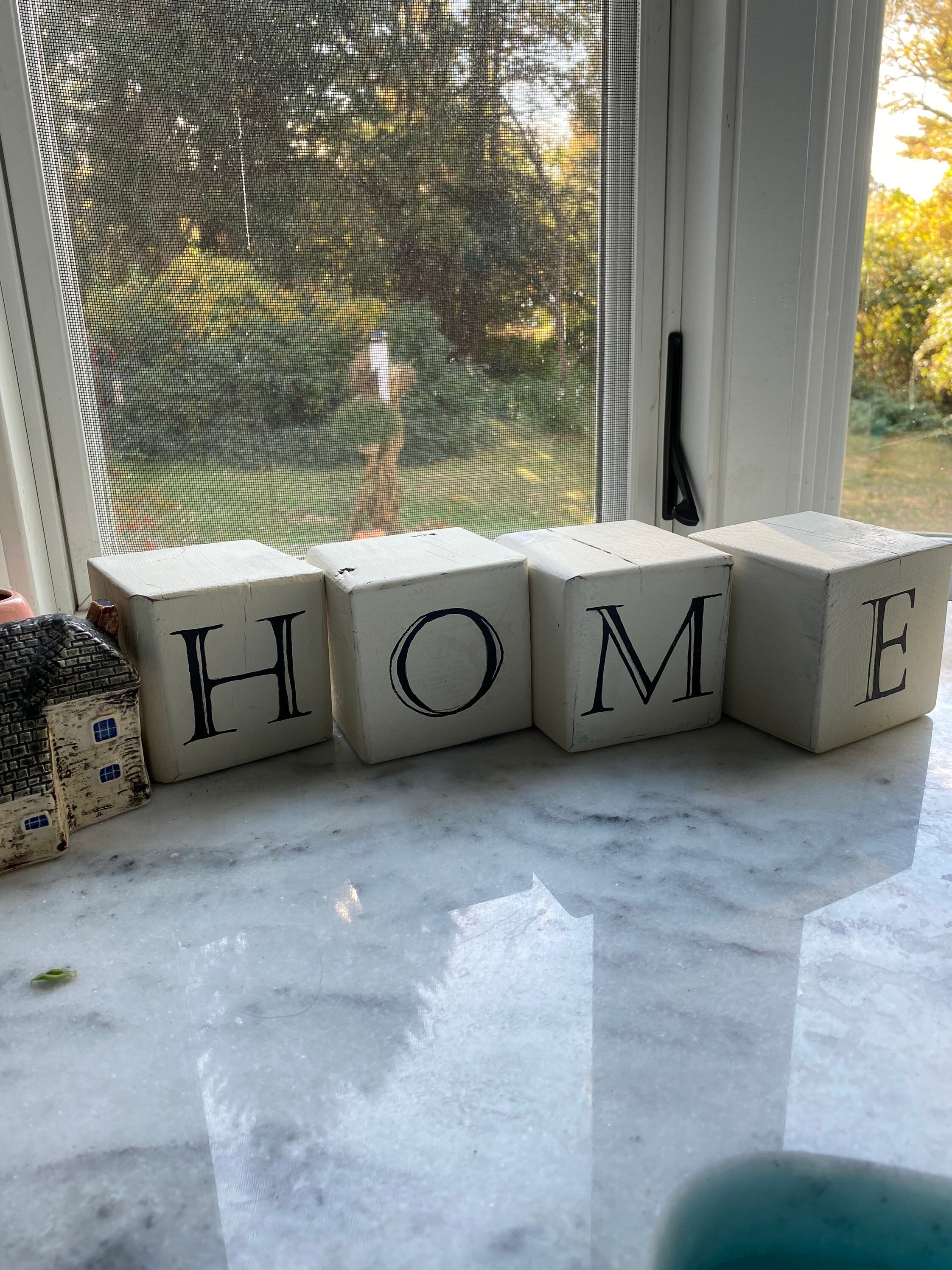Modern Farmhouse Country Wood Blocks for Your Happy Place - Etsy