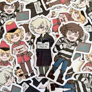 Identity V VAL Survivor Main Sticker Set Postman, Gravekeeper, Prisoner ...