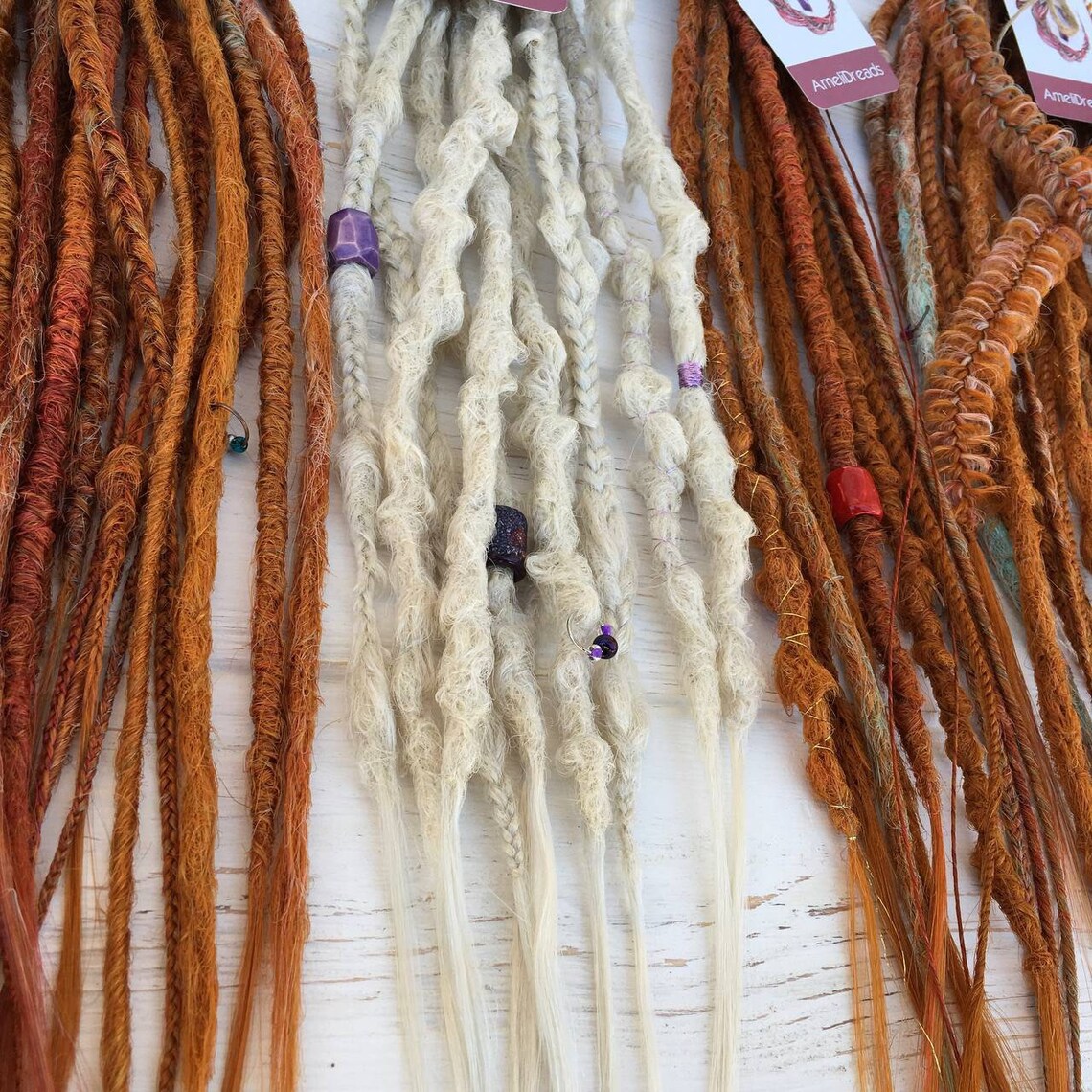 Knotty Textured SE Dreads and Braids Lightest Blonde Golden - Etsy