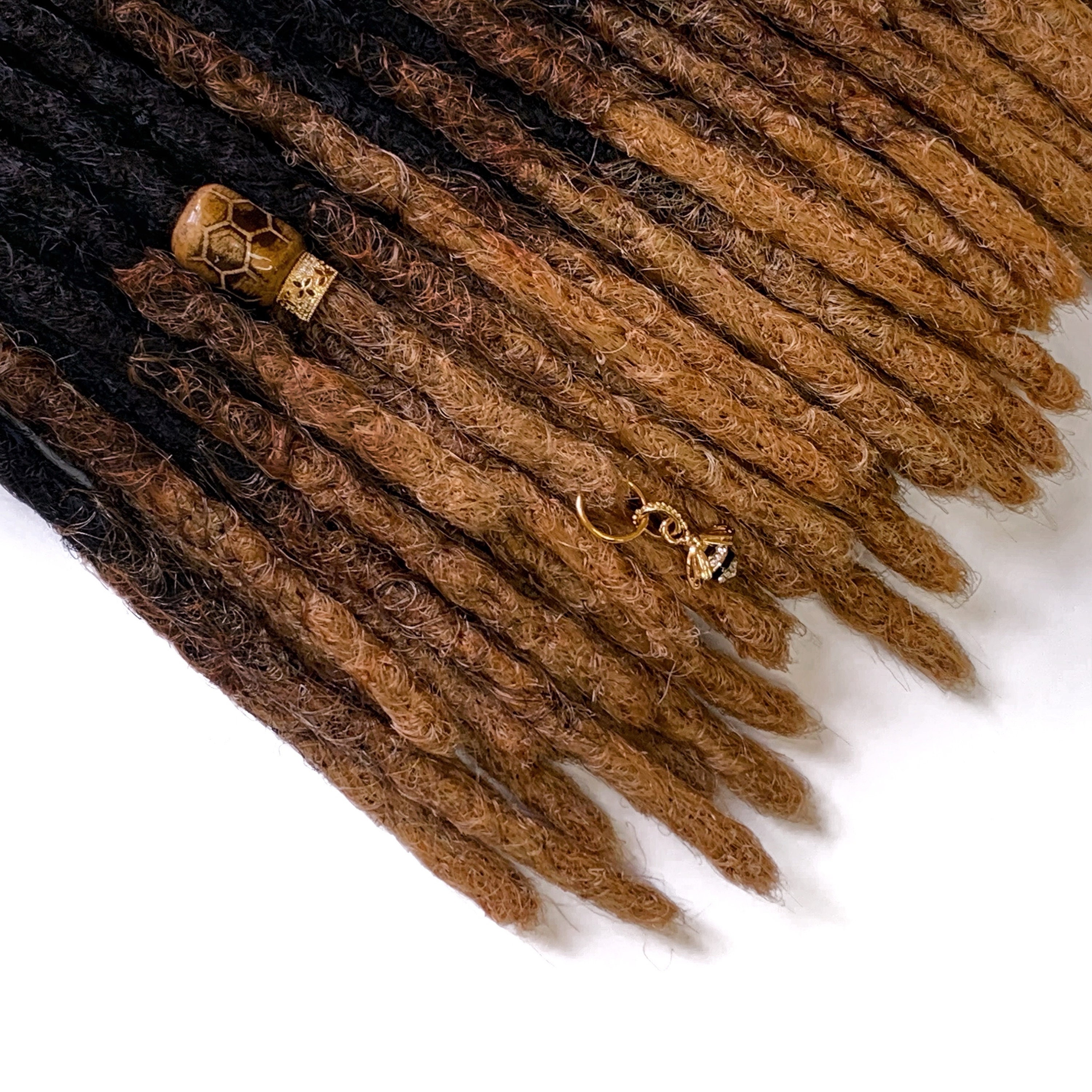 Natural Styled Ombré Dreadlocks With Blunt Ends, Crocheted With a Hook ...