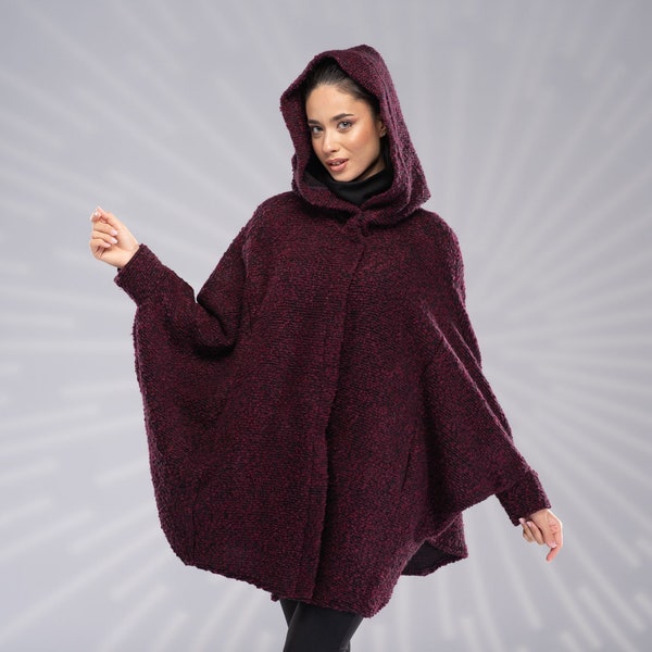 Wool Cape Coat - Etsy