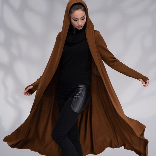 Cloak With Hood Long Hooded Cape Oversized Hoodie Gothic - Etsy