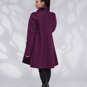 Wool Swing Coat Women, Winter Short Coat - Etsy