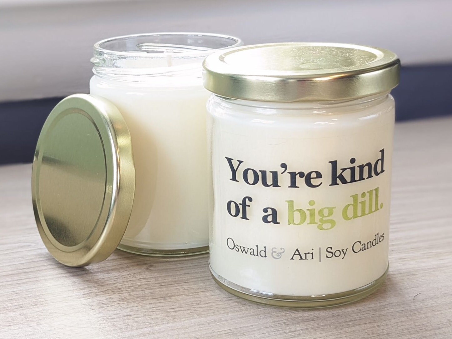 Dill Pickle Scented Soy Wax Candle Dill Pickle Candle - Etsy