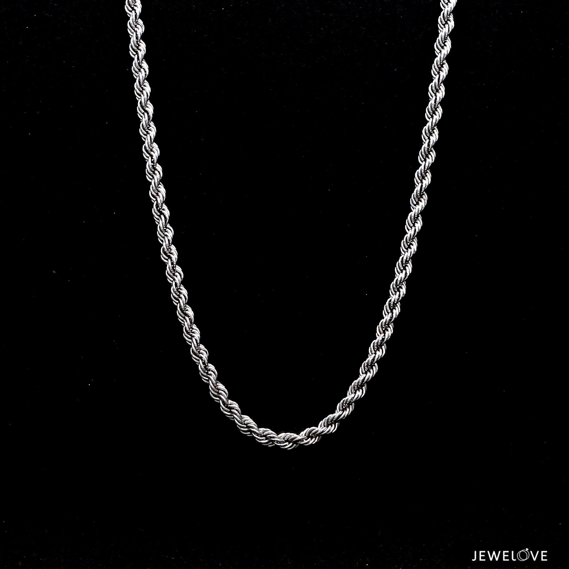 3mm Japanese Platinum Rope Chain for Men JL PT CH 903-B - Etsy