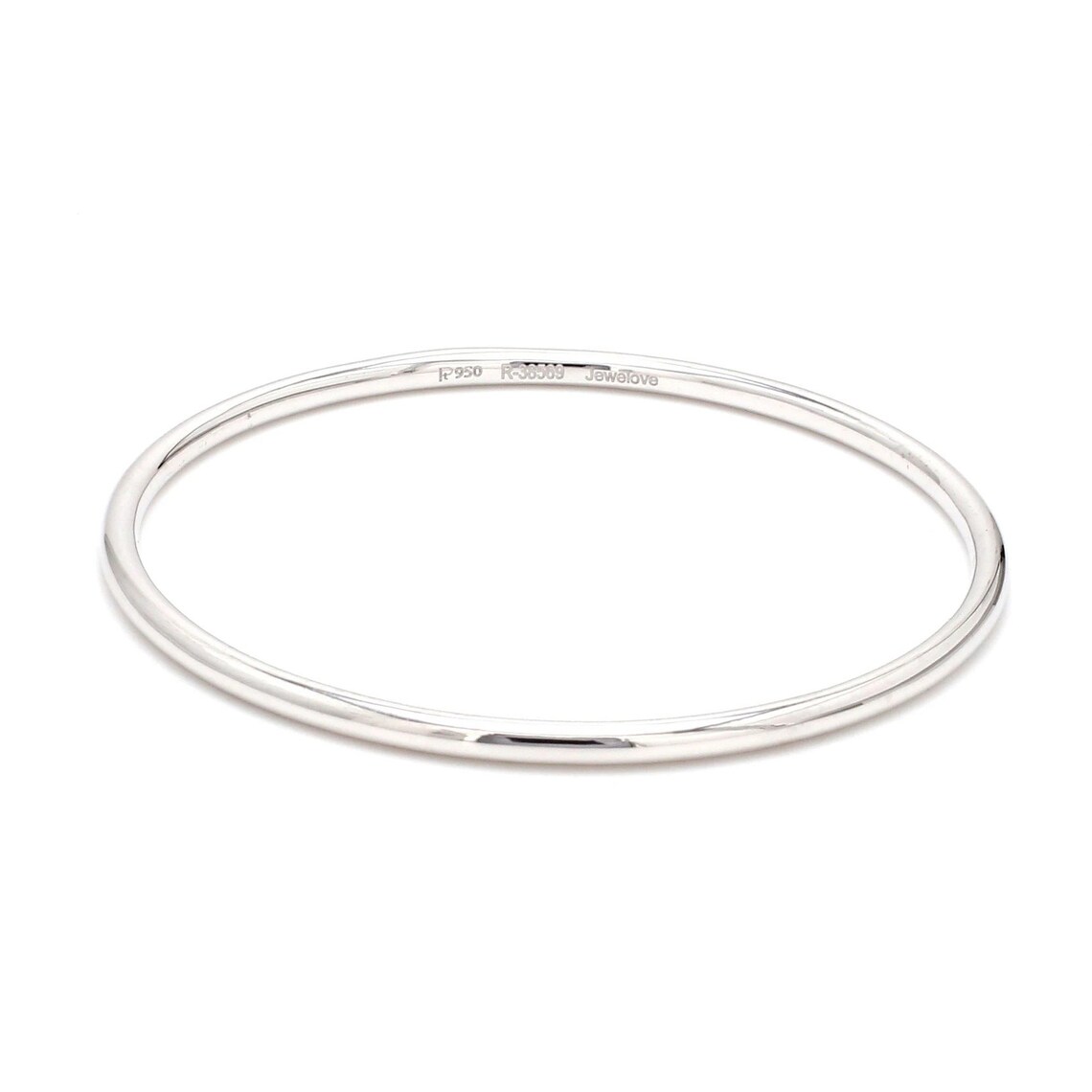 2.5mm Round Platinum Bangle JL PTB 657 - Etsy