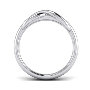 Infinity Plain Platinum Ring for Men JL PT 459 - Etsy