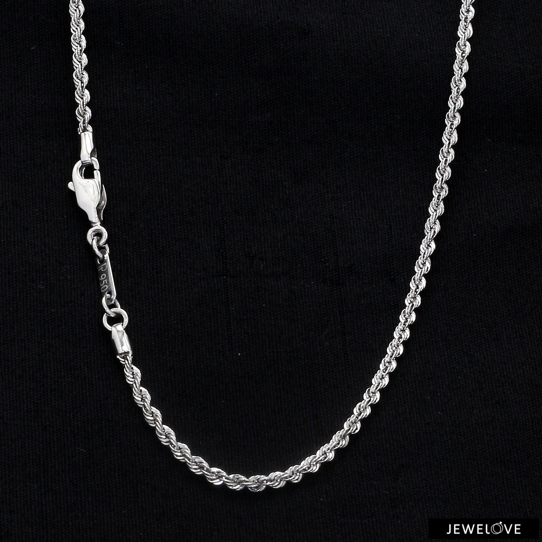 2.3mm Cordell Platinum Rope Chain JL PT CH 903 - Etsy