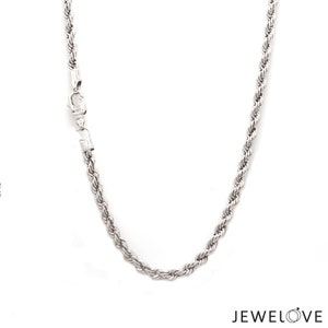 3.5mm Platinum Rope Chain for Men JL PT CH 903-D - Etsy