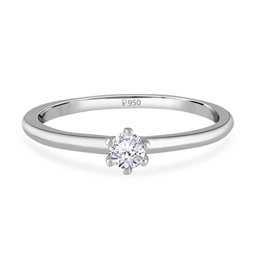 15 Pointer Classic 6 Prong Platinum Ring SKU 0012-A - Etsy