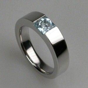 Customised Platinum Ring With AD - Etsy