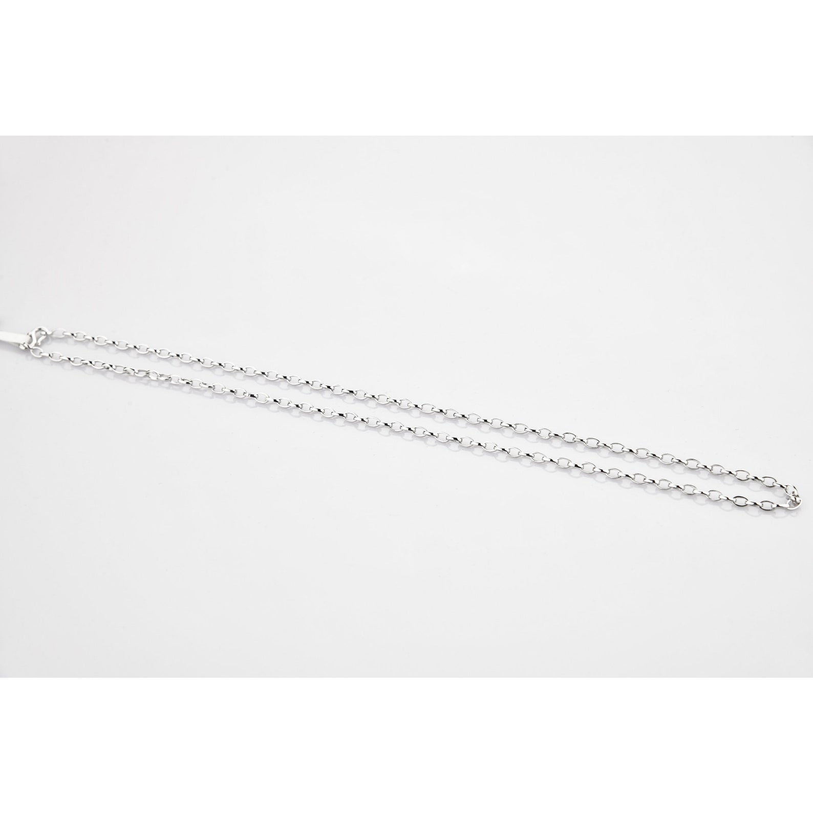 Simple Platinum Chain With Oval Links JL PT CH 767 - Etsy