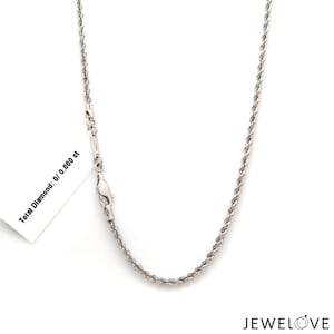 2.3mm Cordell Platinum Rope Chain JL PT CH 903 - Etsy
