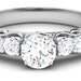 50 Pointer Platinum Diamond Solitaire Ring With Diamond Accents for ...