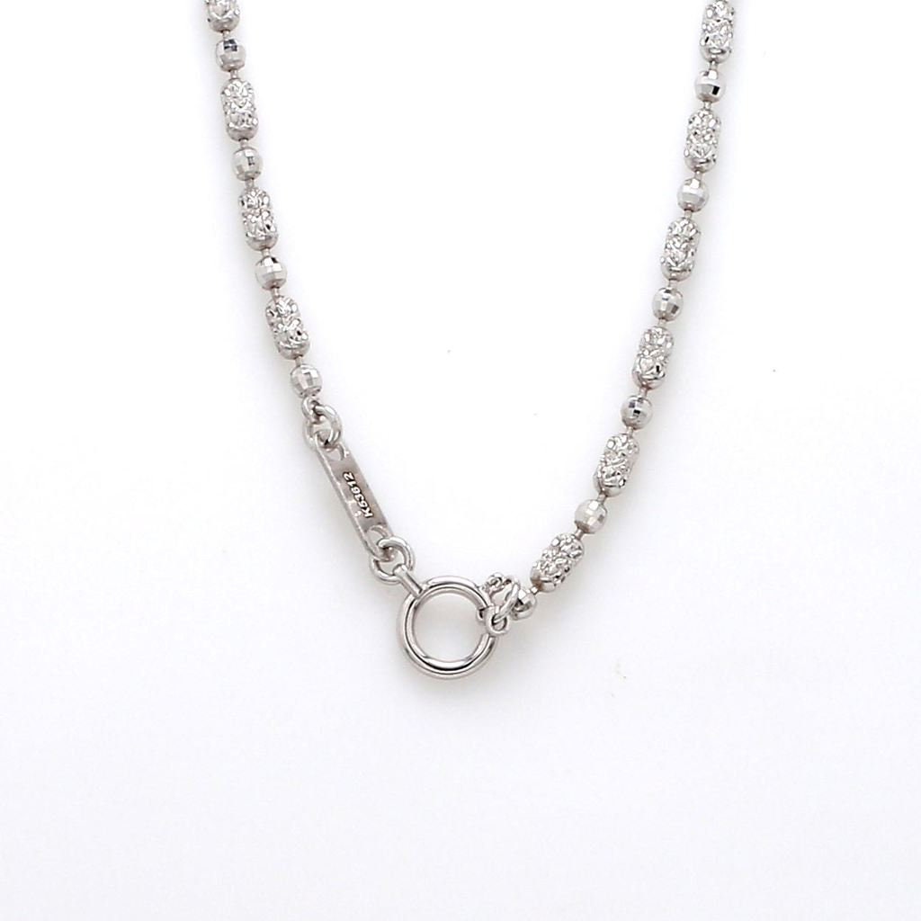 Japanese Platinum Chain With Unique Pattern of Diamond Cut Balls JL PT ...