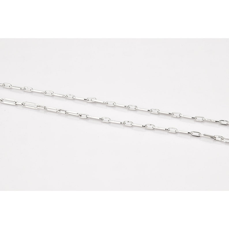 Platinum Chain with loops JL PT CH 802 | Etsy