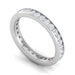 40-pointer Platinum Solitaire Engagement Ring With Diamond Halo & Shank ...