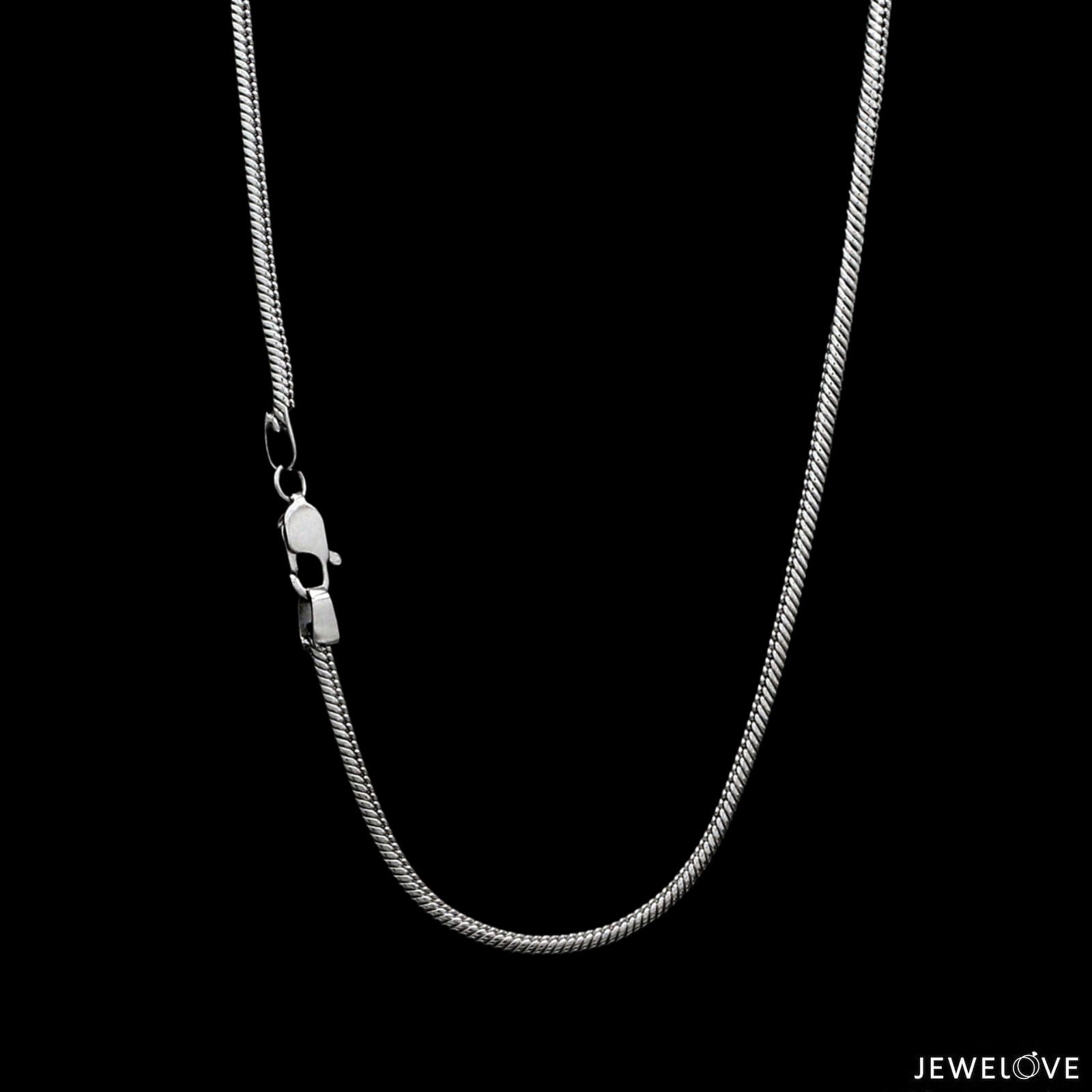 2.5mm Japanese Platinum Round Snake Chain for Men JL PT CH 1146 - Etsy