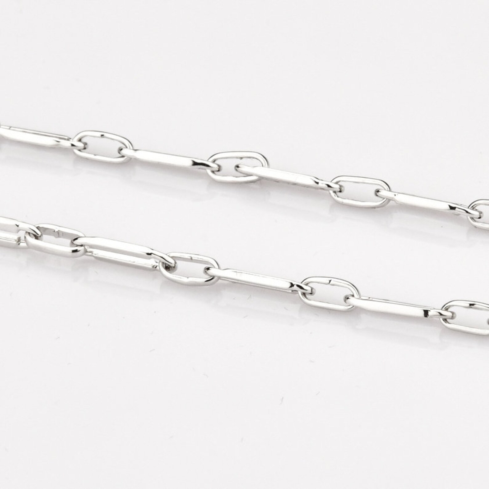 Platinum Chain With Loops JL PT CH 802 - Etsy