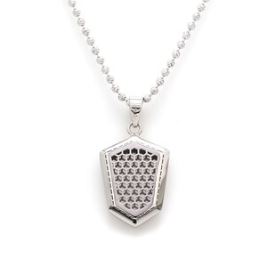 Plain Platinum Name Engraving Two-sided Pendant in Platinum JL PT P 222 ...