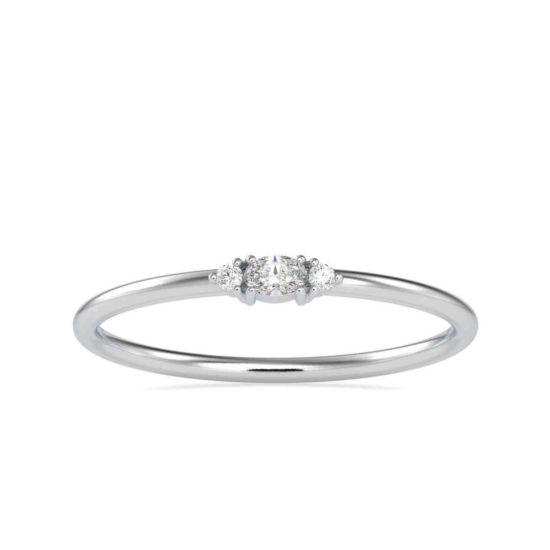 10 Pointer Oval Cut Diamond Platinum Ring JL PT 0684 - Etsy