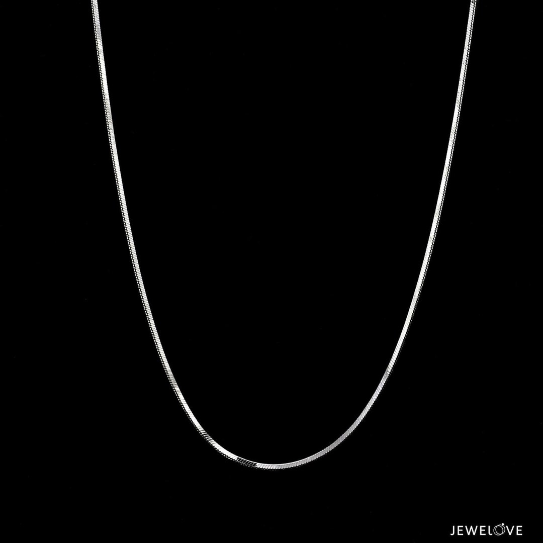 1.5mm Square Snake Men’s Dazzling Shiny Japanese Platinum Chain JL PT ...
