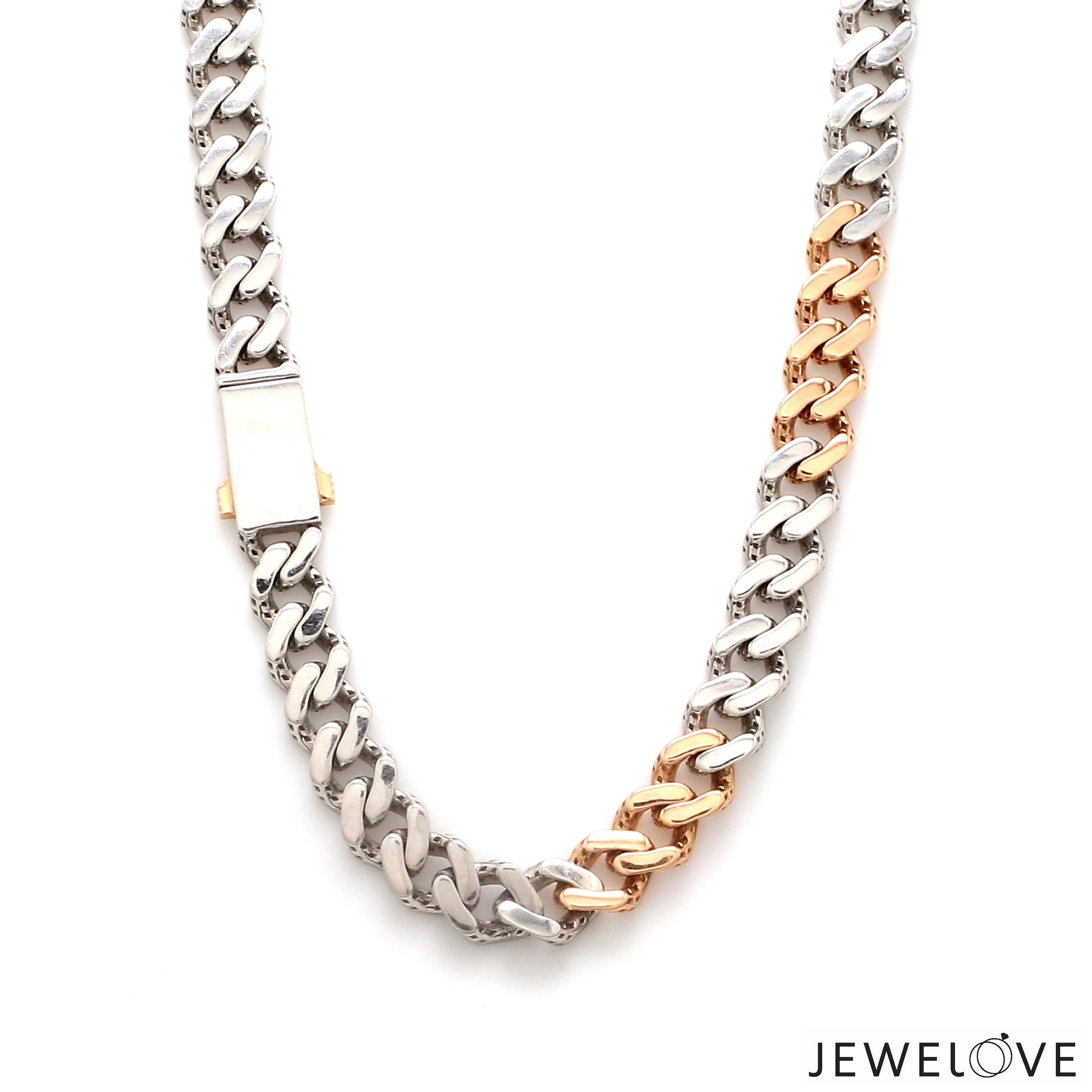 Heavy 7.5mm Platinum Rose Gold Cuban Link Chain for Men JL PT CH 1210 Etsy