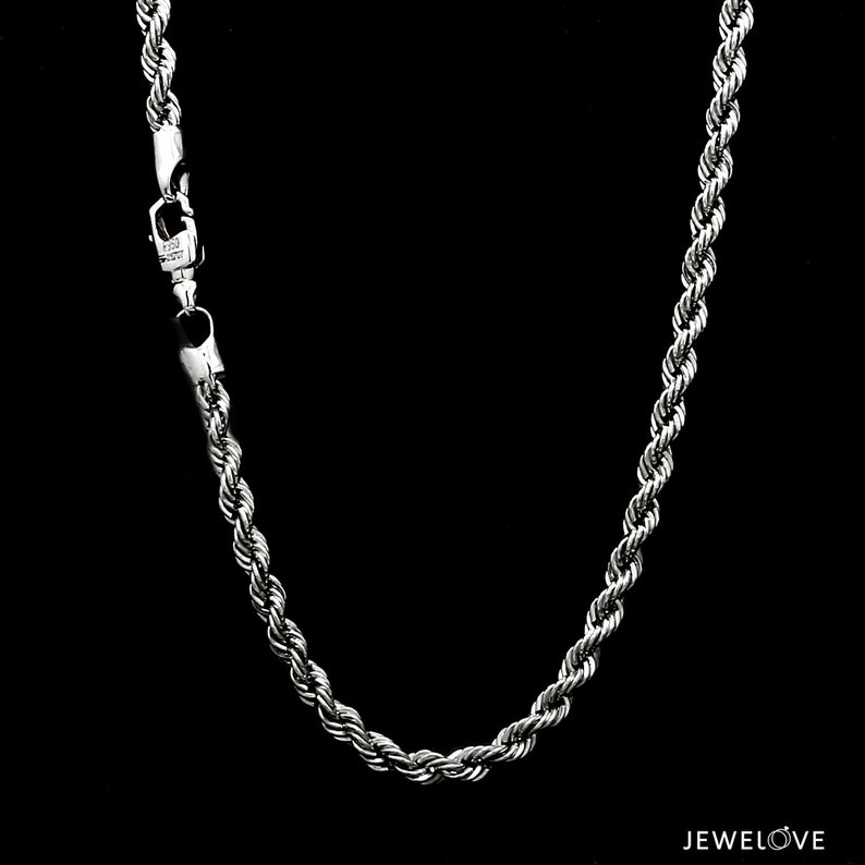 3.5mm Platinum Rope Chain for Men JL PT CH 903-D - Etsy