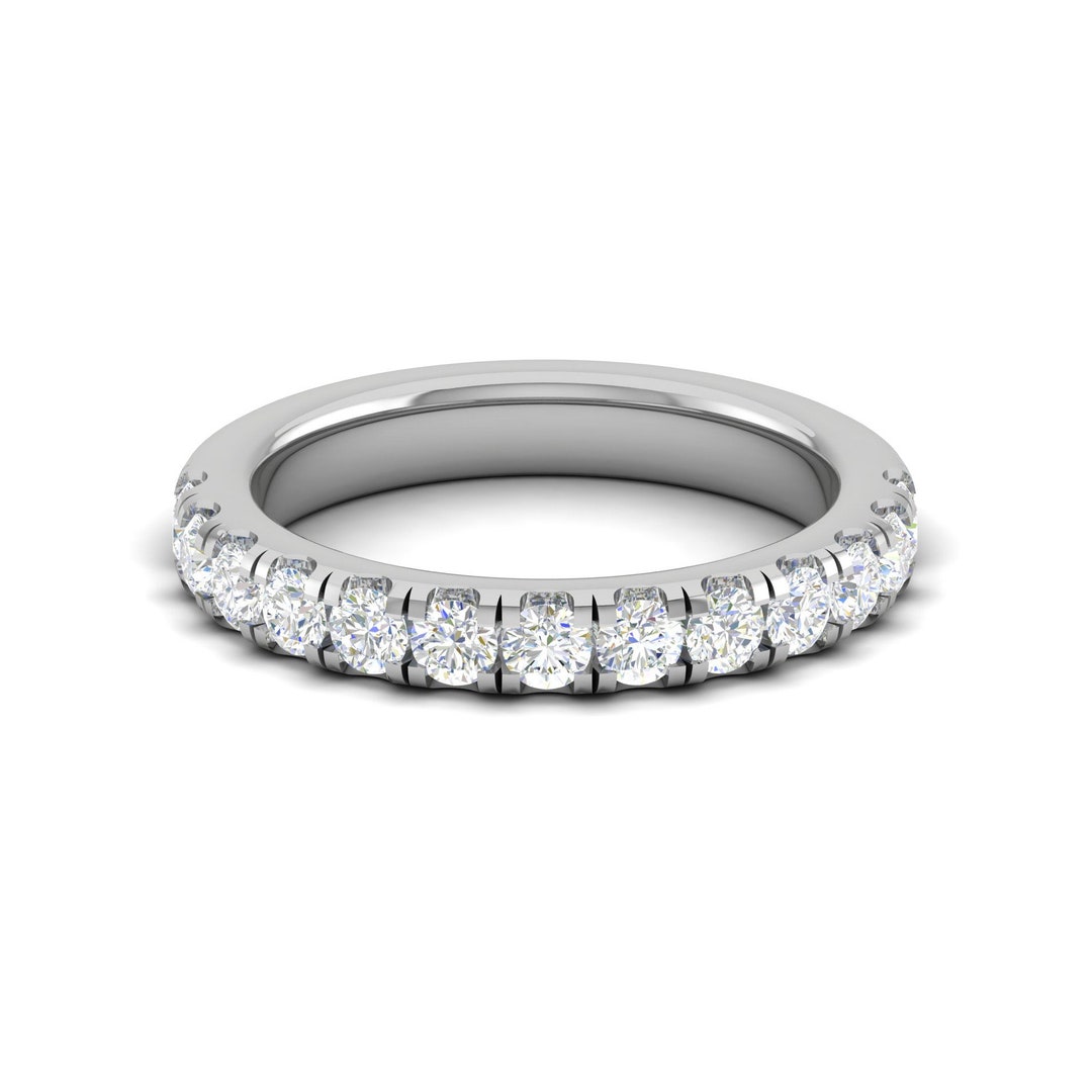 8 Pointer Platinum Diamond Ring for Women JL PT Wb RD 103 - Etsy