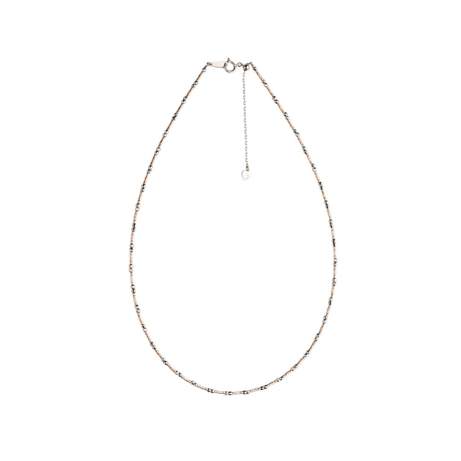 Japanese Platinum & Rose Gold Diamond Cut Balls Chain for Women JL PT ...