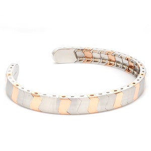 Men of Platinum Rose Gold Fusion Cuff Bracelet for Men JL PTB 649 - Etsy