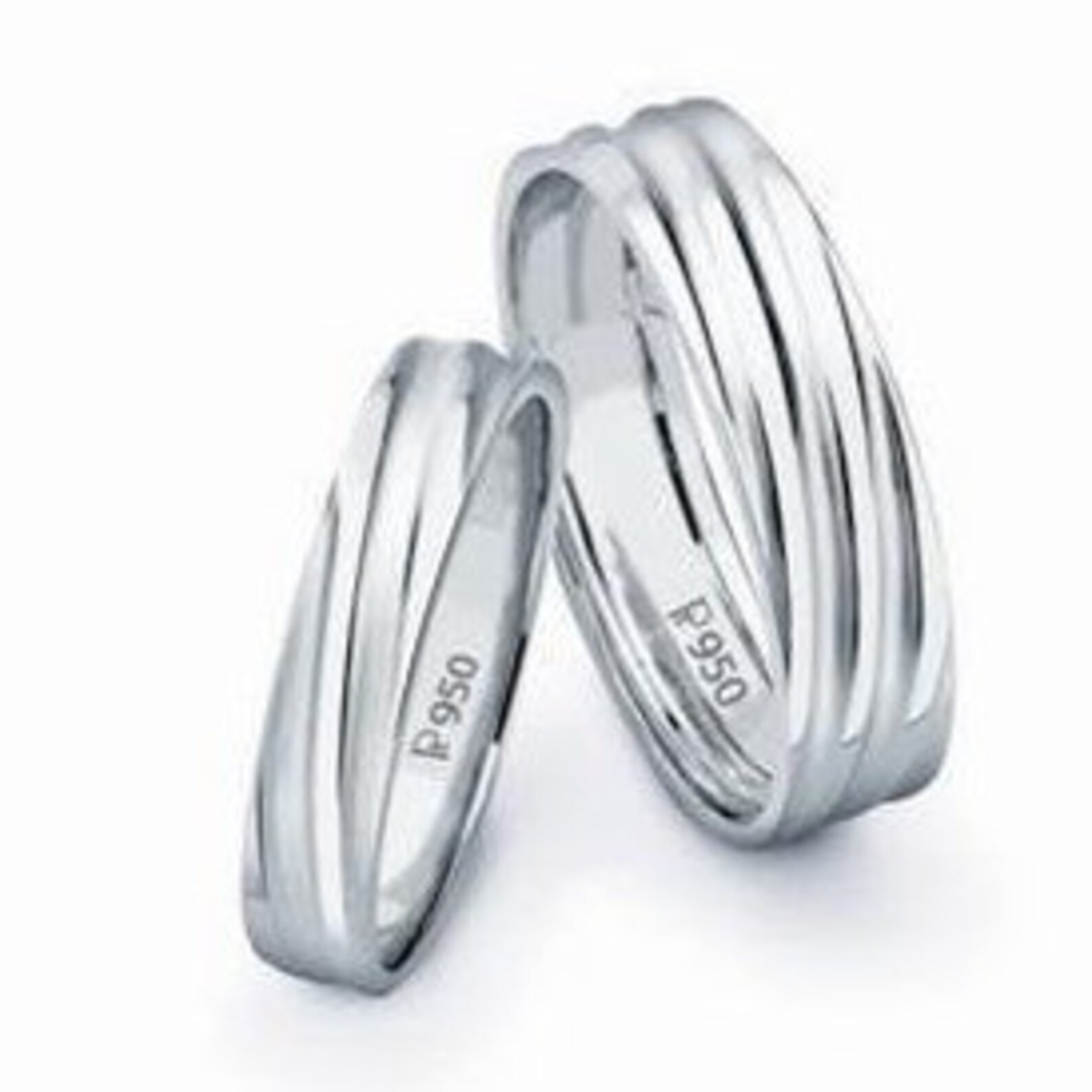 Platinum Couple Rings Bands Without Diamonds SJ PTO 112 - Etsy