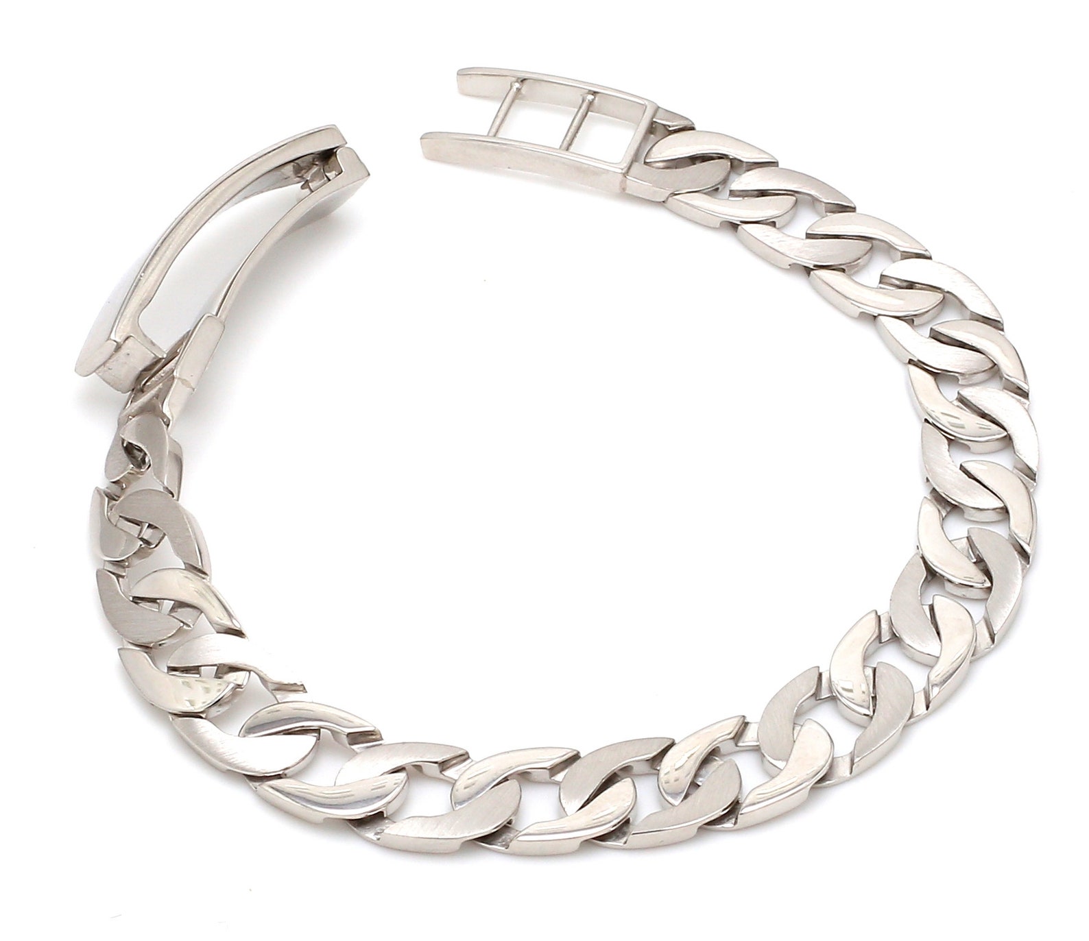 Men of Platinum Heavy Platinum Bracelet With Unique Diamond - Etsy