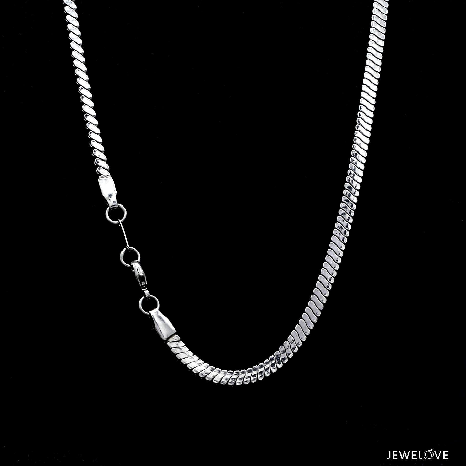 3.5mm Japanese Two Layer Heavy Platinum Snake Chain for Men JL PT CH ...