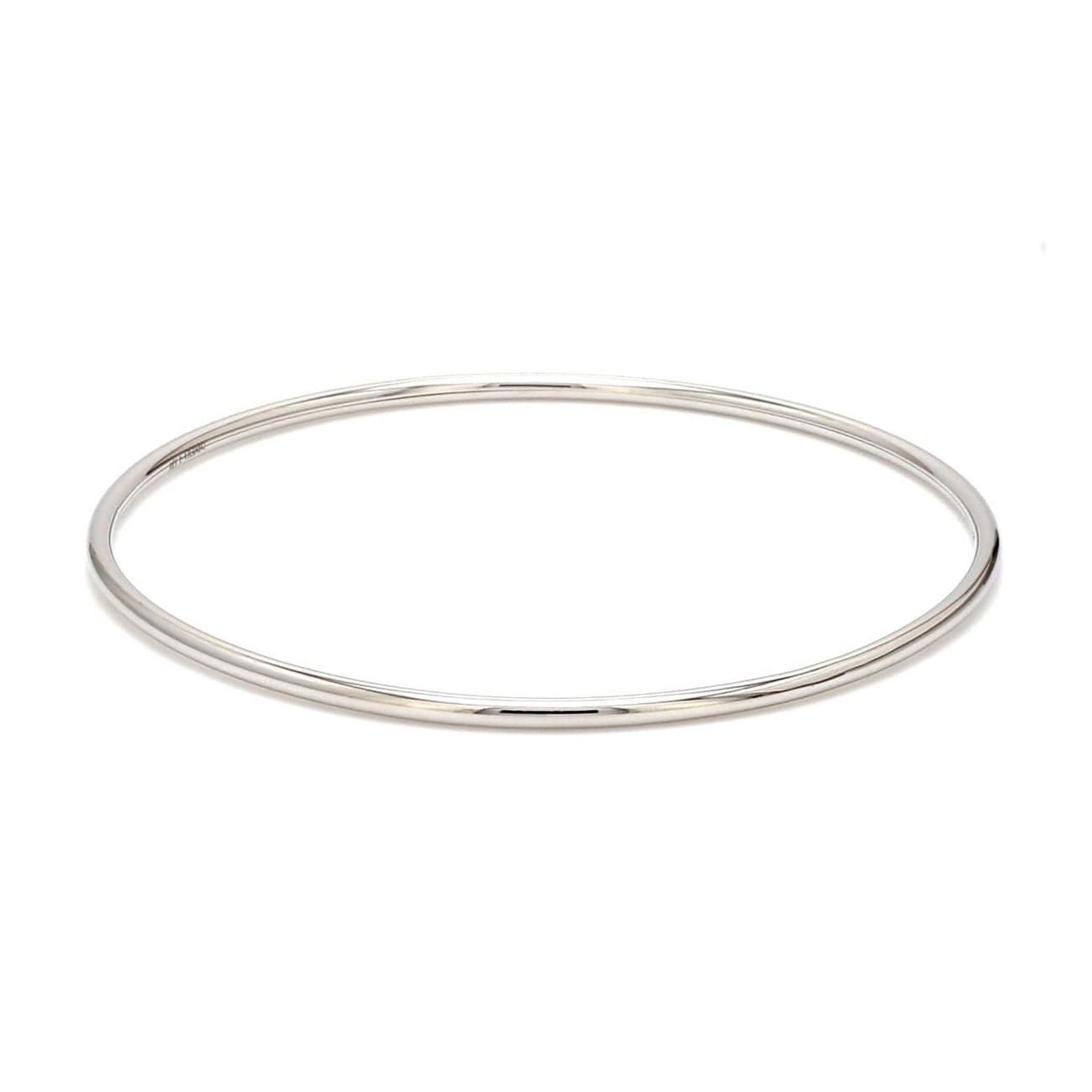 2mm Hollow Platinum Bangle Lightweight for Women JL PTB 1101 - Etsy