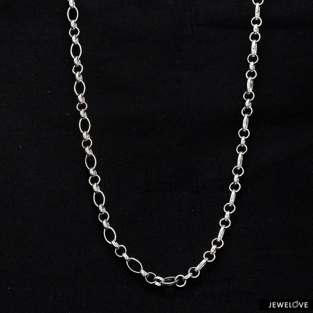 4mm Platinum Links With Round Links Chain for Men JL PT CH 1181 - Etsy