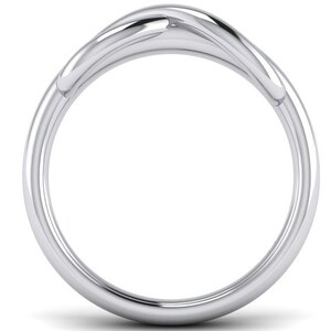 Infinity Plain Platinum Ring for Men JL PT 459 - Etsy
