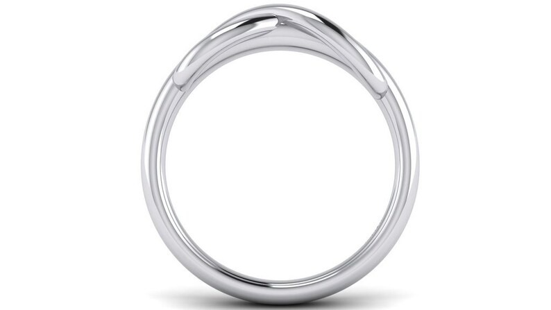 Infinity Plain Platinum Ring for Men JL PT 459 - Etsy