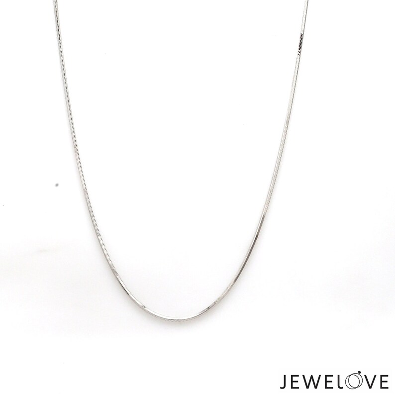 1mm Plain Japanese Platinum Square Snake Chain JL PT 747-A - Etsy