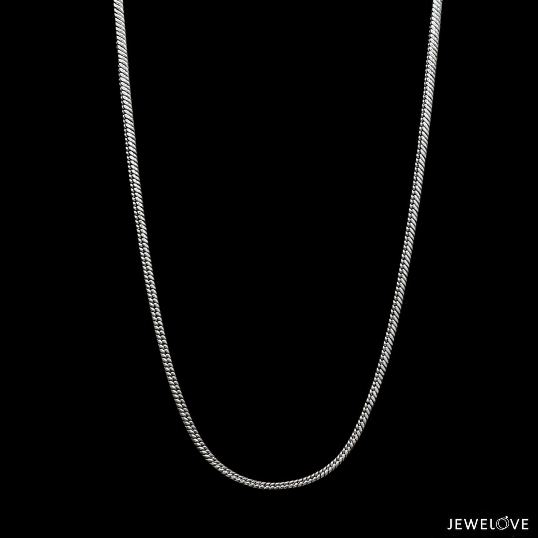 2.5mm Japanese Platinum Round Snake Chain for Men JL PT CH 1146 - Etsy