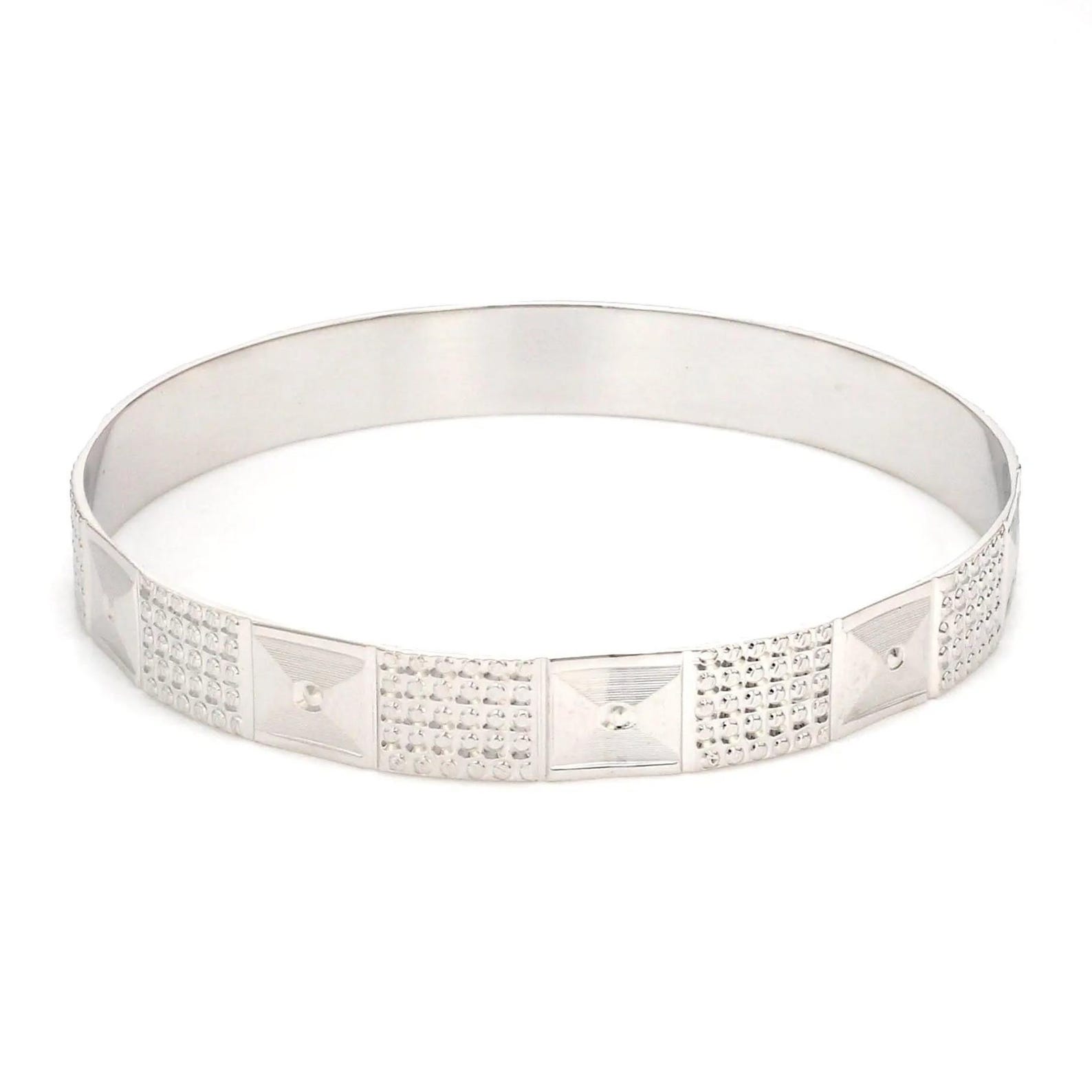 Broad Platinum Bangle for Women With Diamond Cut JL PTB 622 - Etsy