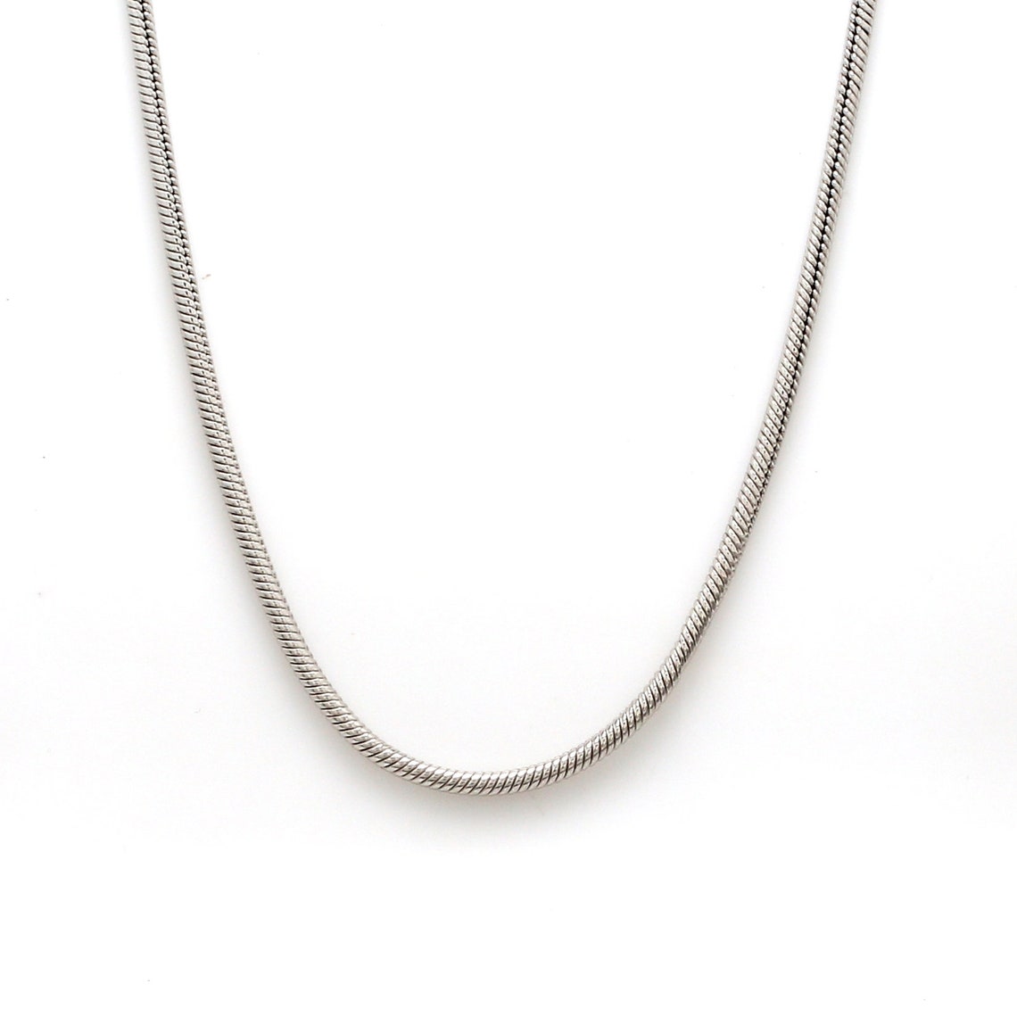 2.5mm Japanese Platinum Round Snake Chain for Men JL PT CH 1146 - Etsy