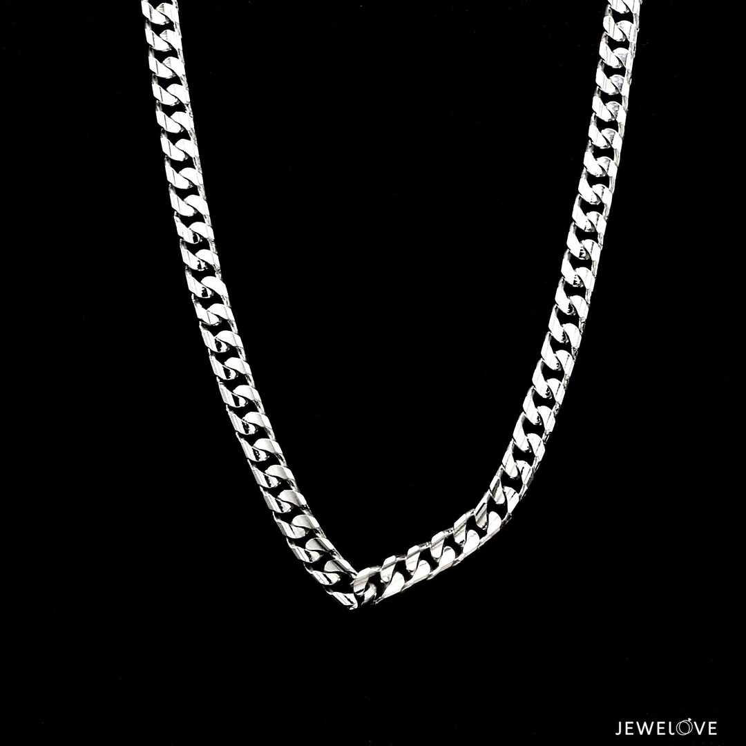 Japanese Platinum Curb Chain for Men JL PT CH 980-A - Etsy