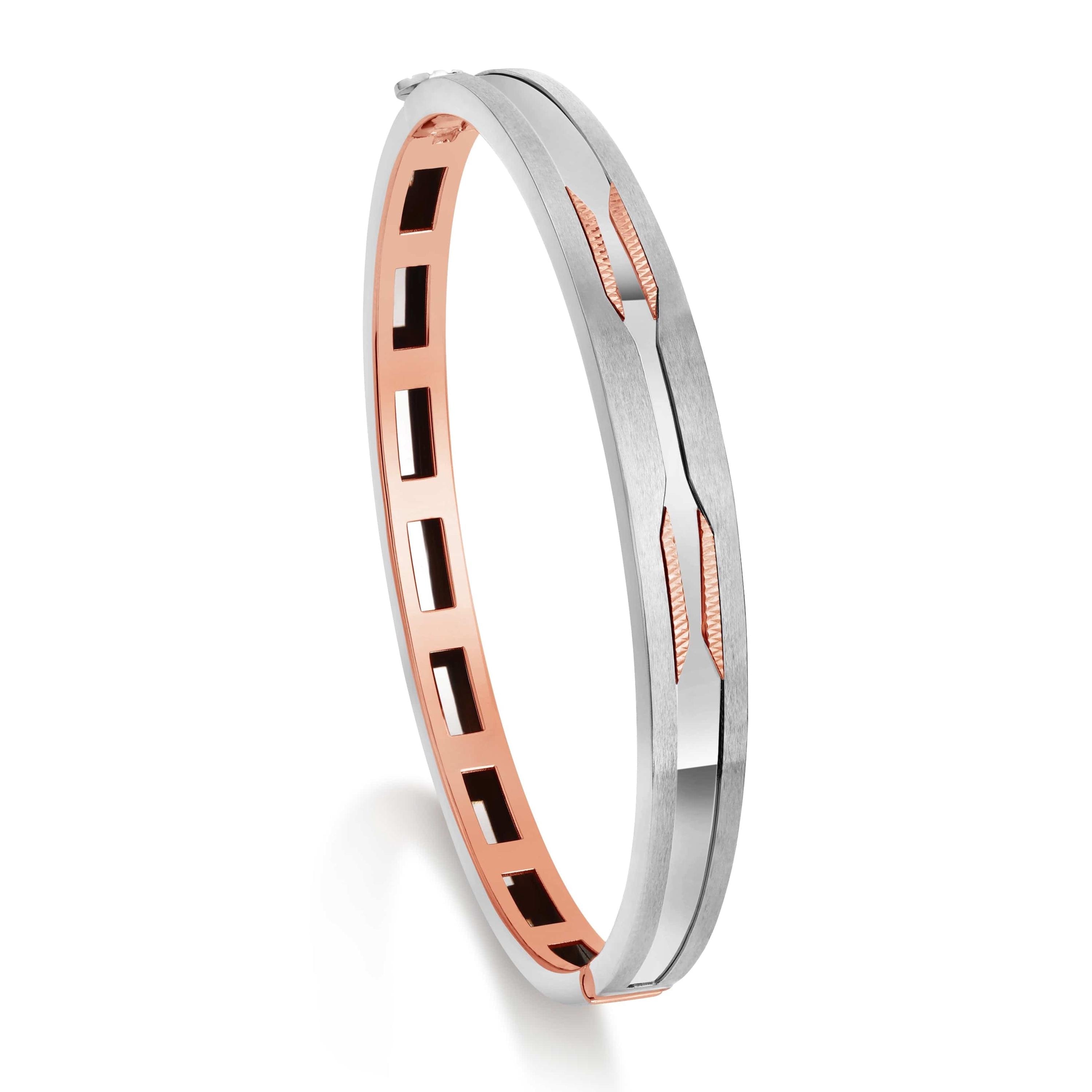 Men of Platinum Platinum Rose Gold Bracelet for Men JL PTB 807 Etsy