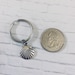 SEASHELL KEYCHAIN, Seashell Keychain, Beach Charm Key Ring, Nautical ...