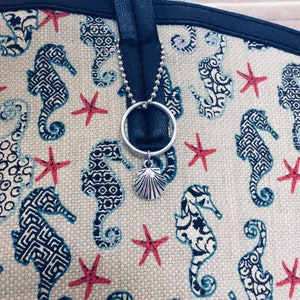 SEASHELL KEYCHAIN, Seashell Keychain, Beach Charm Key Ring, Nautical ...