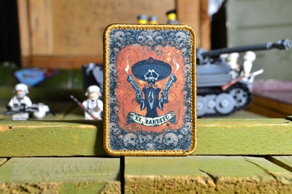 El Bandito Sugar Skull Embroidered Patch Tactical morale patch | Etsy